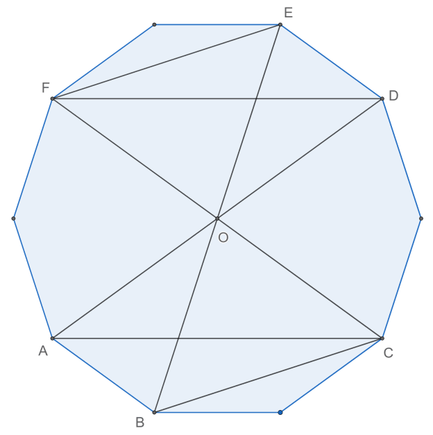 Two Triangles in a Decagon – Puzzle Prime