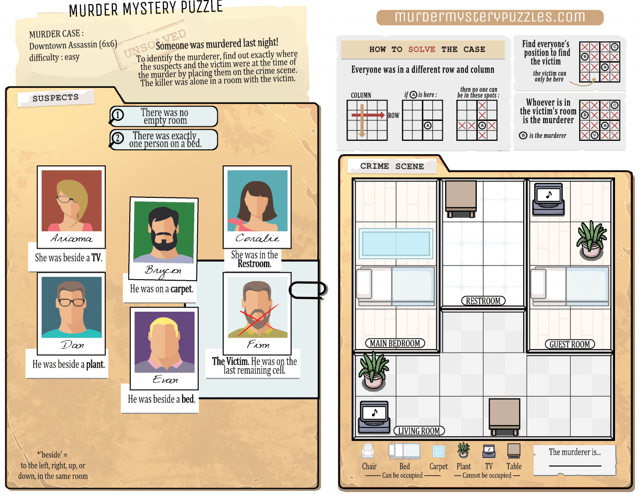 Murder Mystery Puzzles - Puzzle Prime