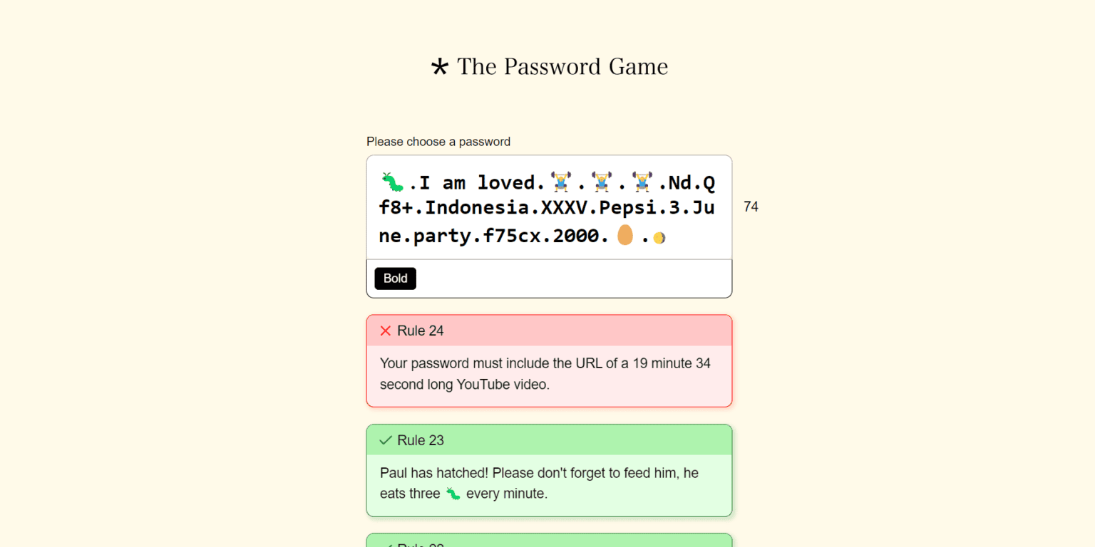 The Password Game - Puzzle Prime