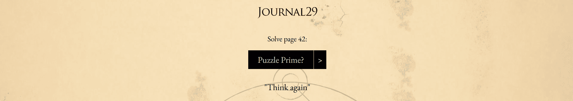 Journal 29 - Puzzle Prime